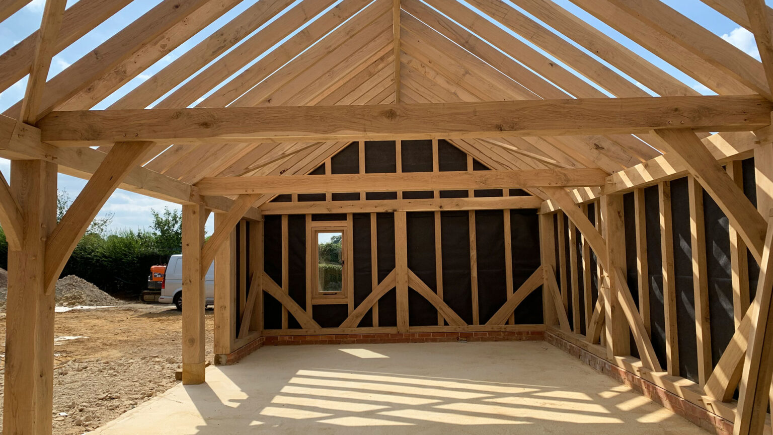 How Long Does it Take to Build an Oak Garage? | Trade Oak Building Kits